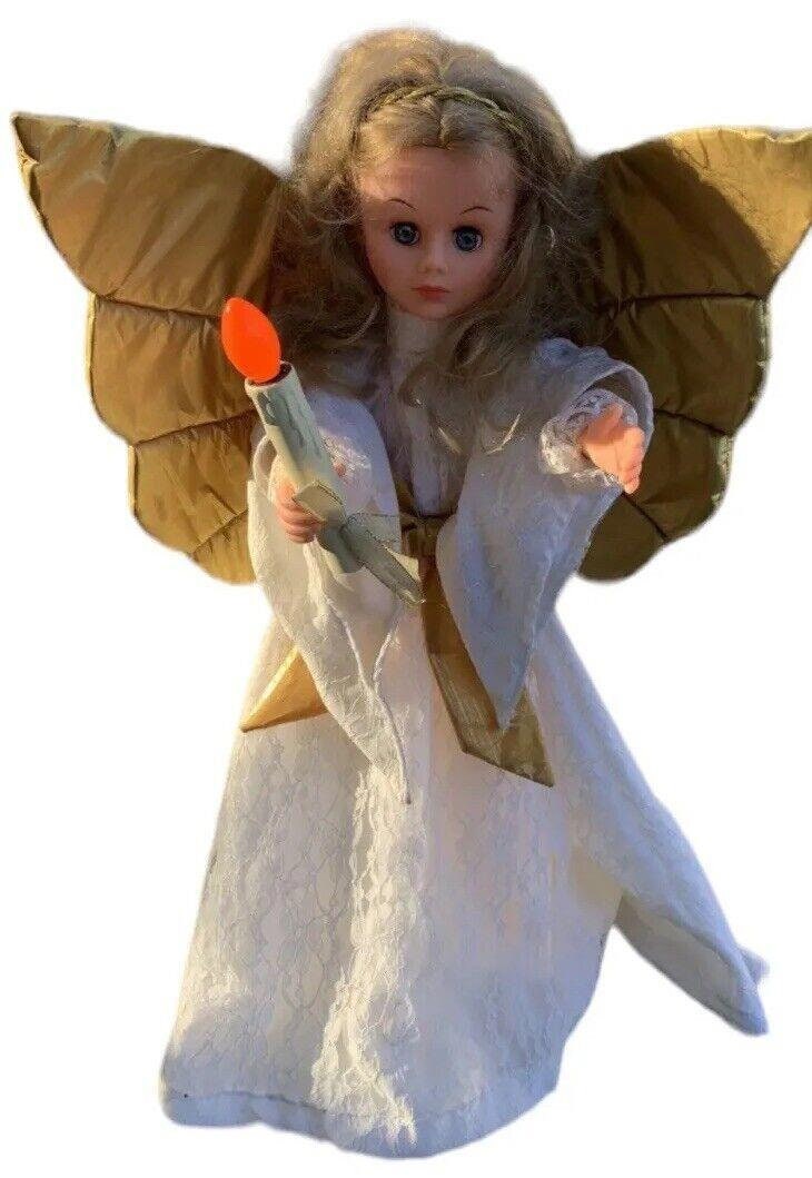 Vintage 24" Christmas Animated Angel Lighted Motion Telco Motionettes ...