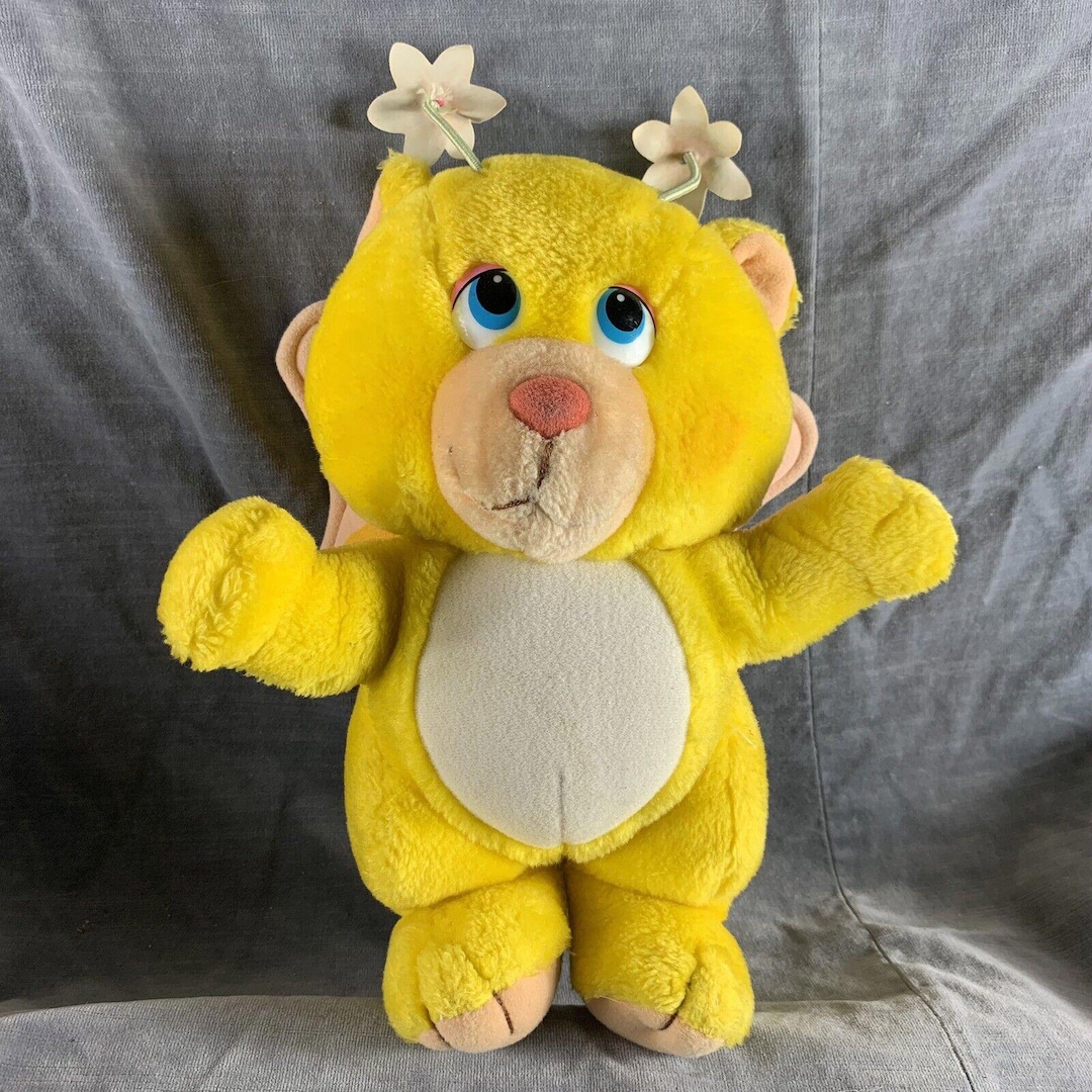 Vintage 1985 Hasbro Softies Butter Bear Wings Wuzzle Stuffed Plush ...