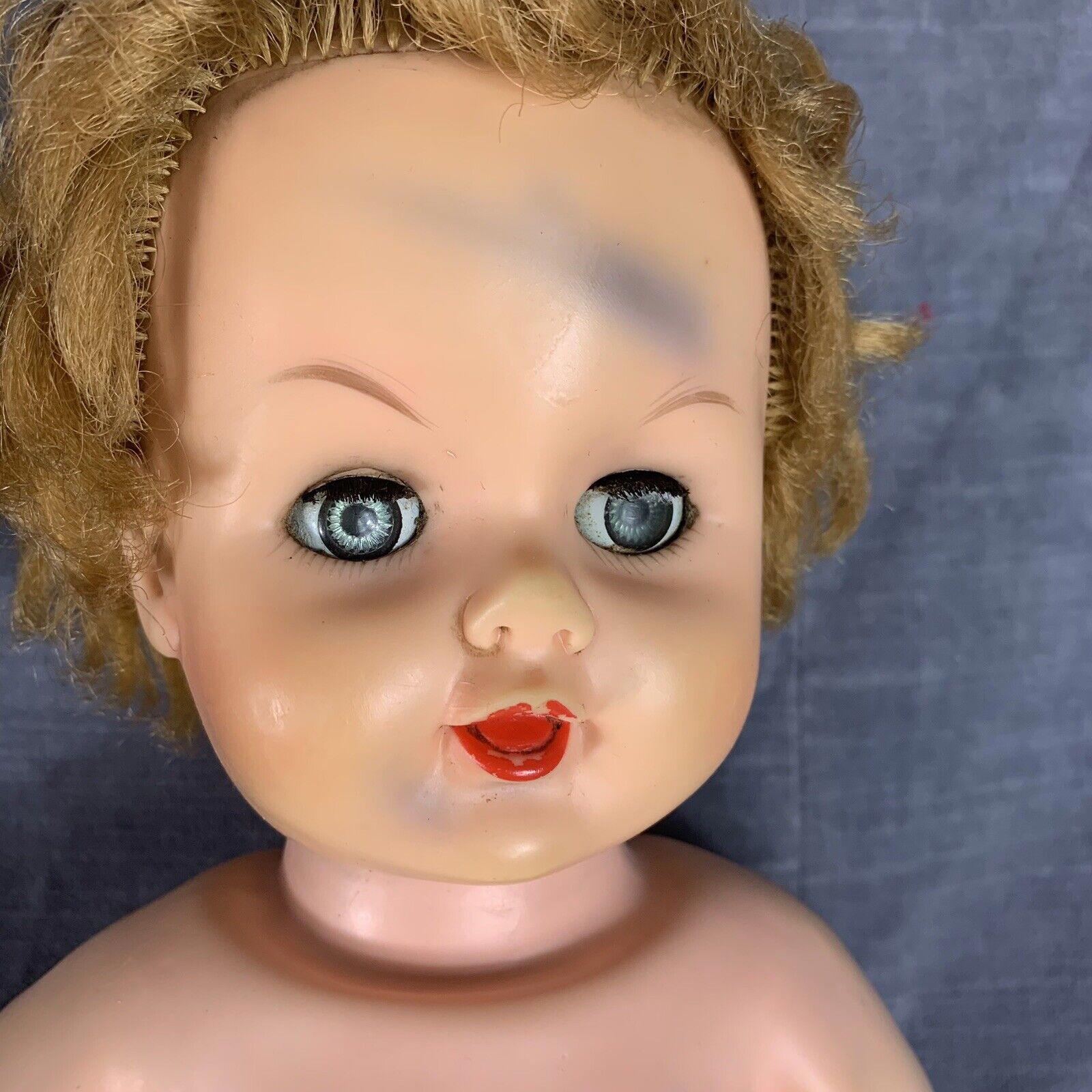 Vintage 1955 Reliable Doll Vinyl-flex Made in Canada 20” Discoloration ...
