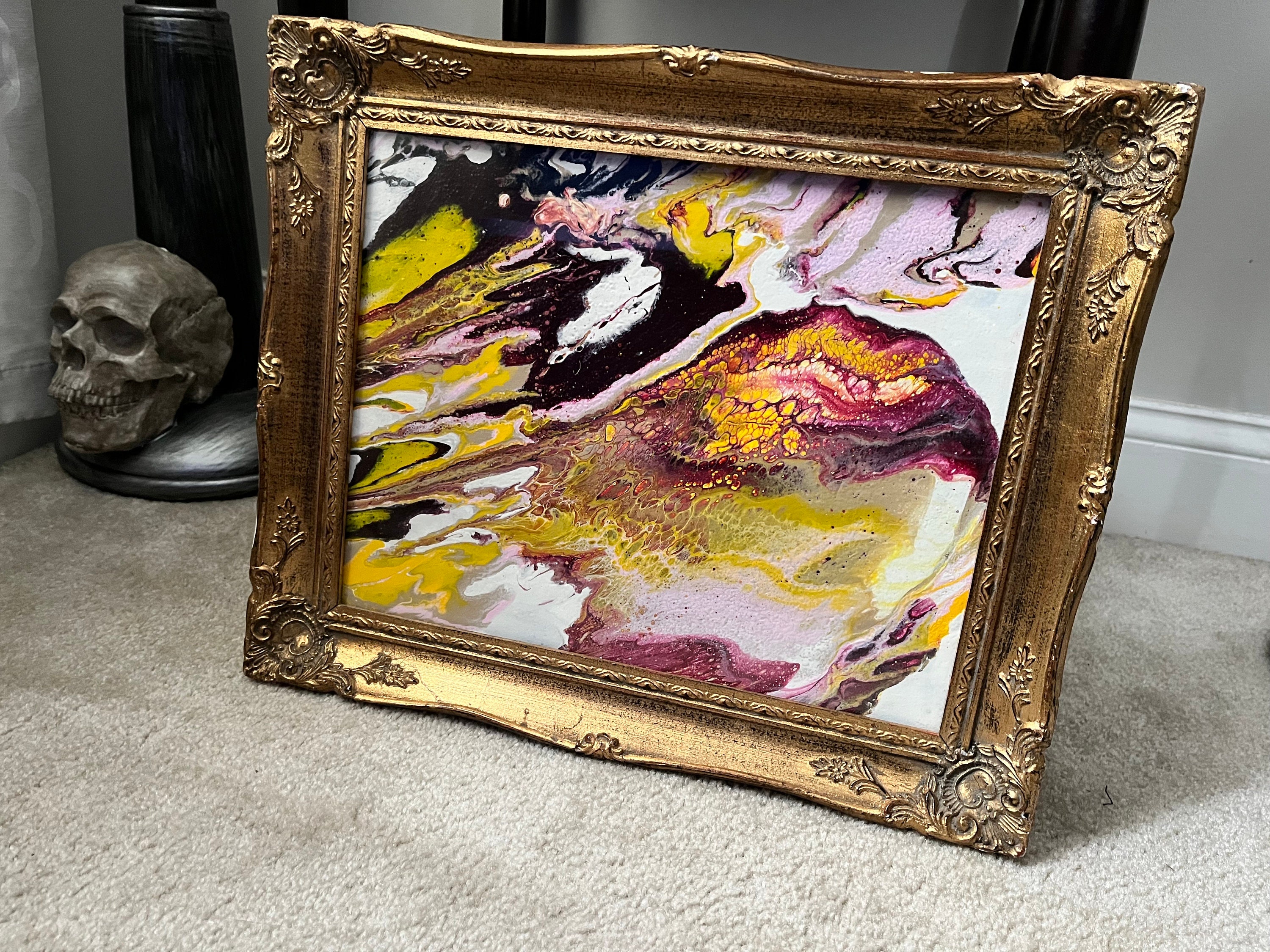 Earths Core Acrylic Painting - Etsy