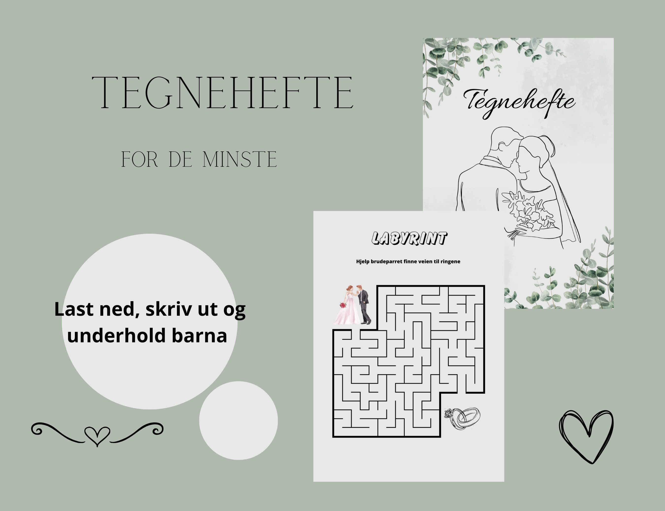 Tegnehefte for Barn Eukalyptus Aktivitetsbok Barneleker Fargelegg ...