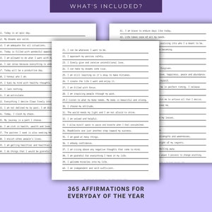 List of Positive Affirmations, Printable Affirmations, Positive Quotes ...
