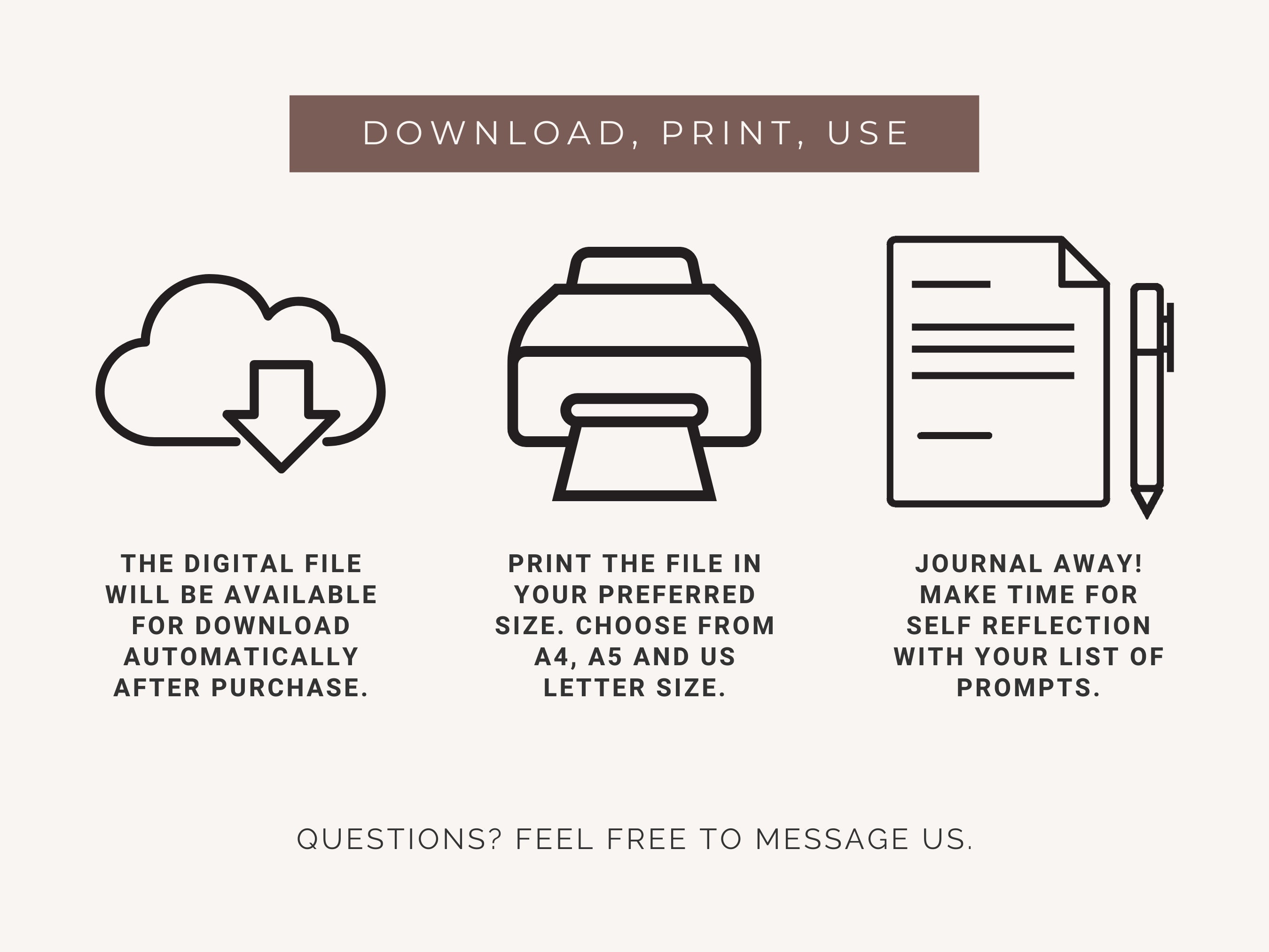 Self-discovery Questions for Personal Growth, Printable Journal Prompts ...
