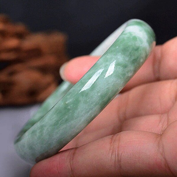 Jade Bangle - Etsy