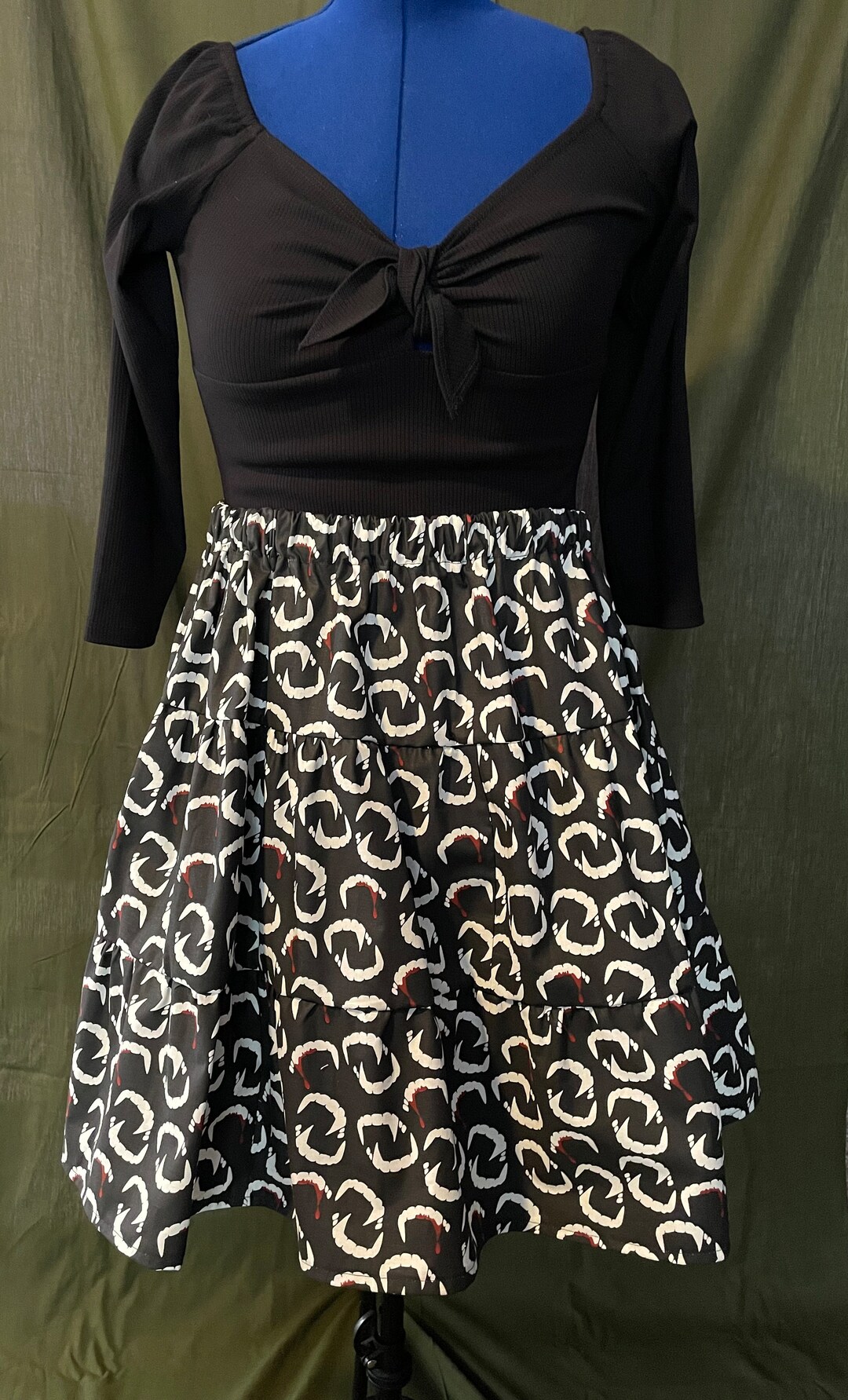 Glow in the Dark Vampire Skirt - Etsy