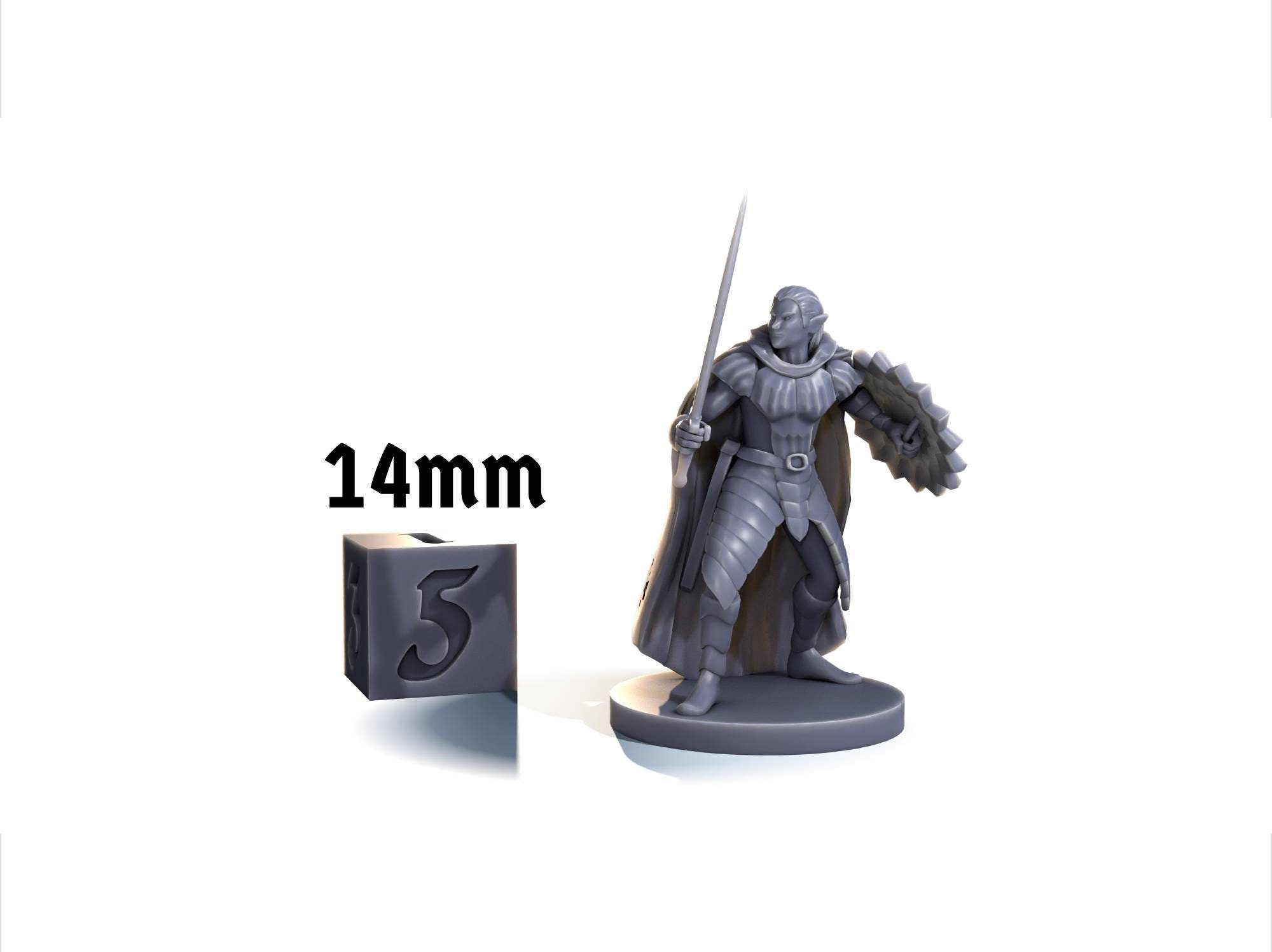 Drow Soldier sword Shield 28mm, D&D, Pathfinder, Mz4250 - Etsy