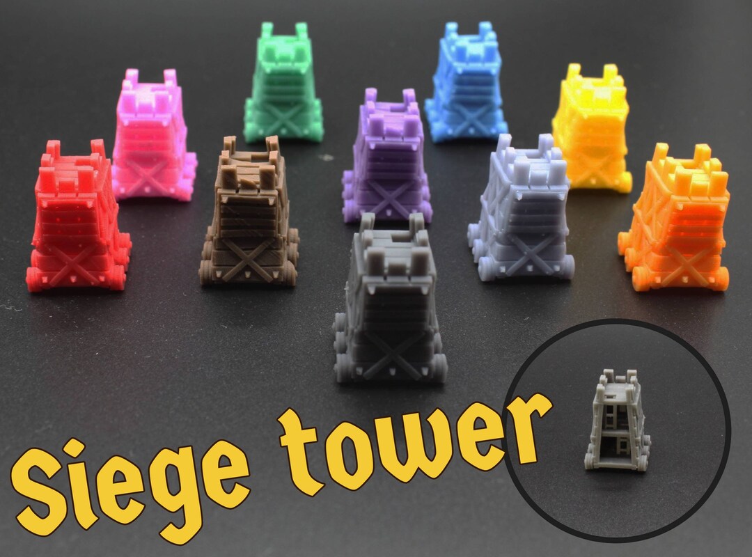 Board Game Siege Tower Set of 6 Pick a Color - Etsy