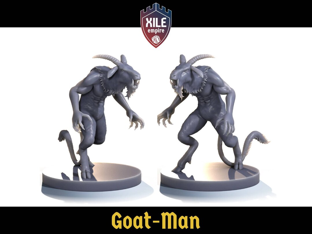 Goat-man 28mm, D&D, Pathfinder, Mz4250 - Etsy