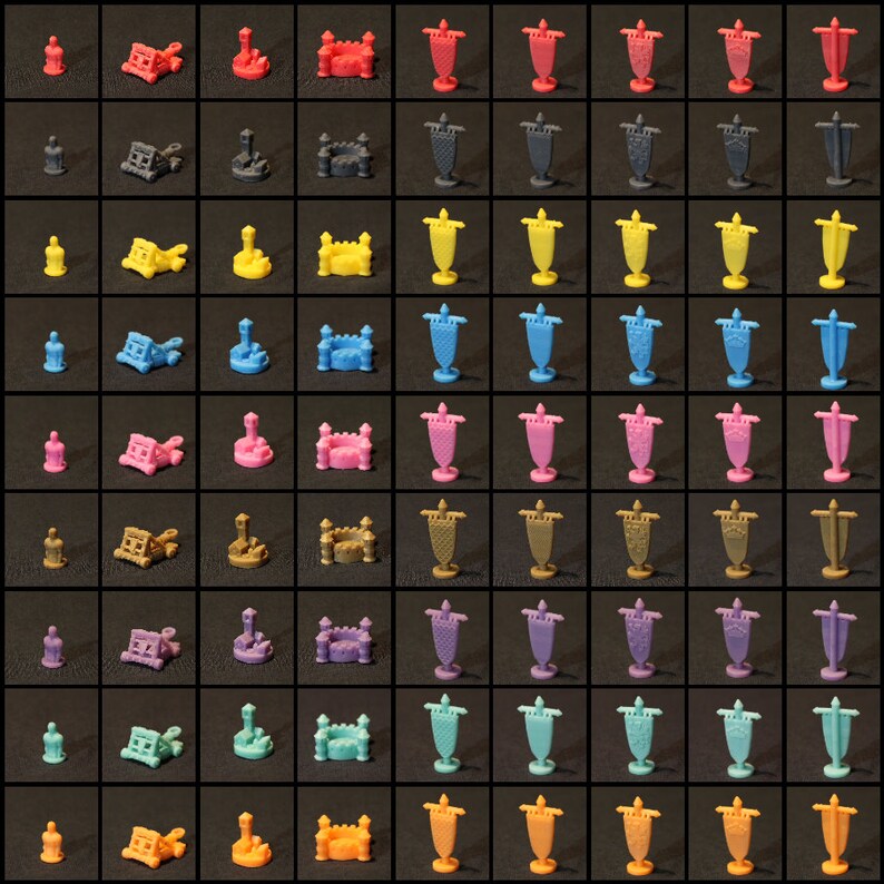 Risk/board Game Pawn, Soldier, Set of 40, Pick a Color - Etsy