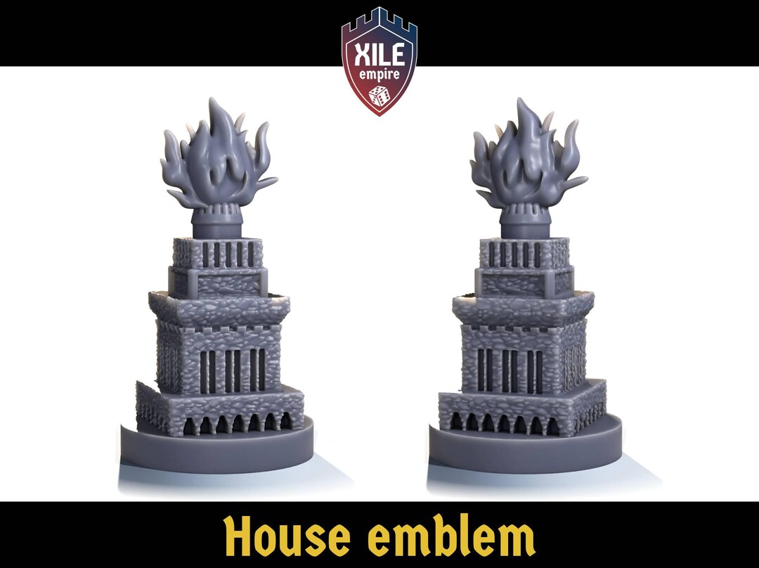 House Emblem: Hightower, Set of 6, Pick a Color - Etsy