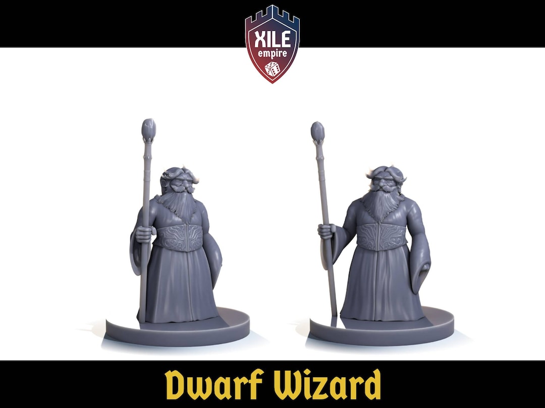 Dwarf Wizard (staff) 28mm, D&D, Pathfinder, Mz4250 - Etsy