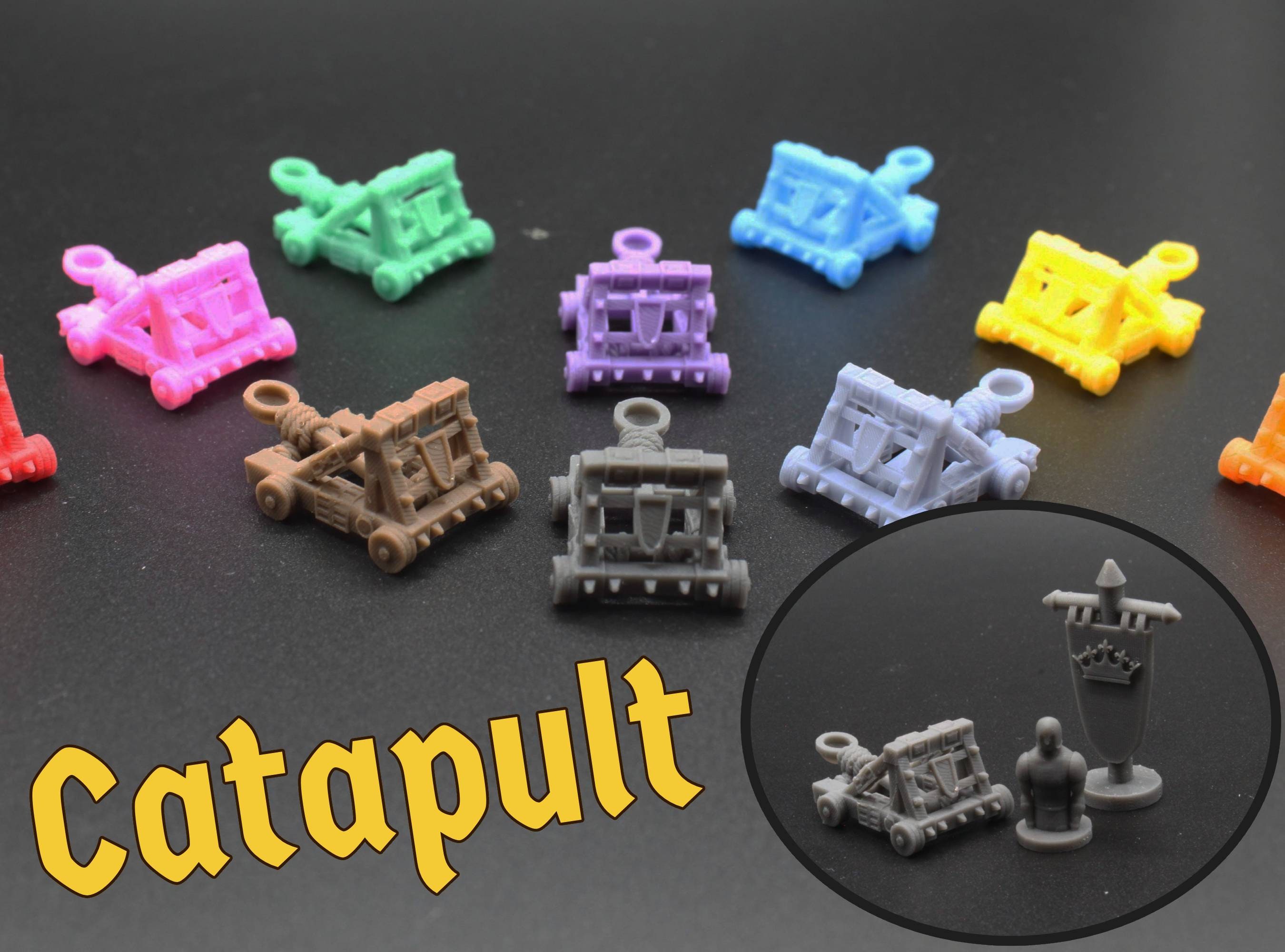 Risk/board Game Catapult Set of 8 Pick a Color - Etsy