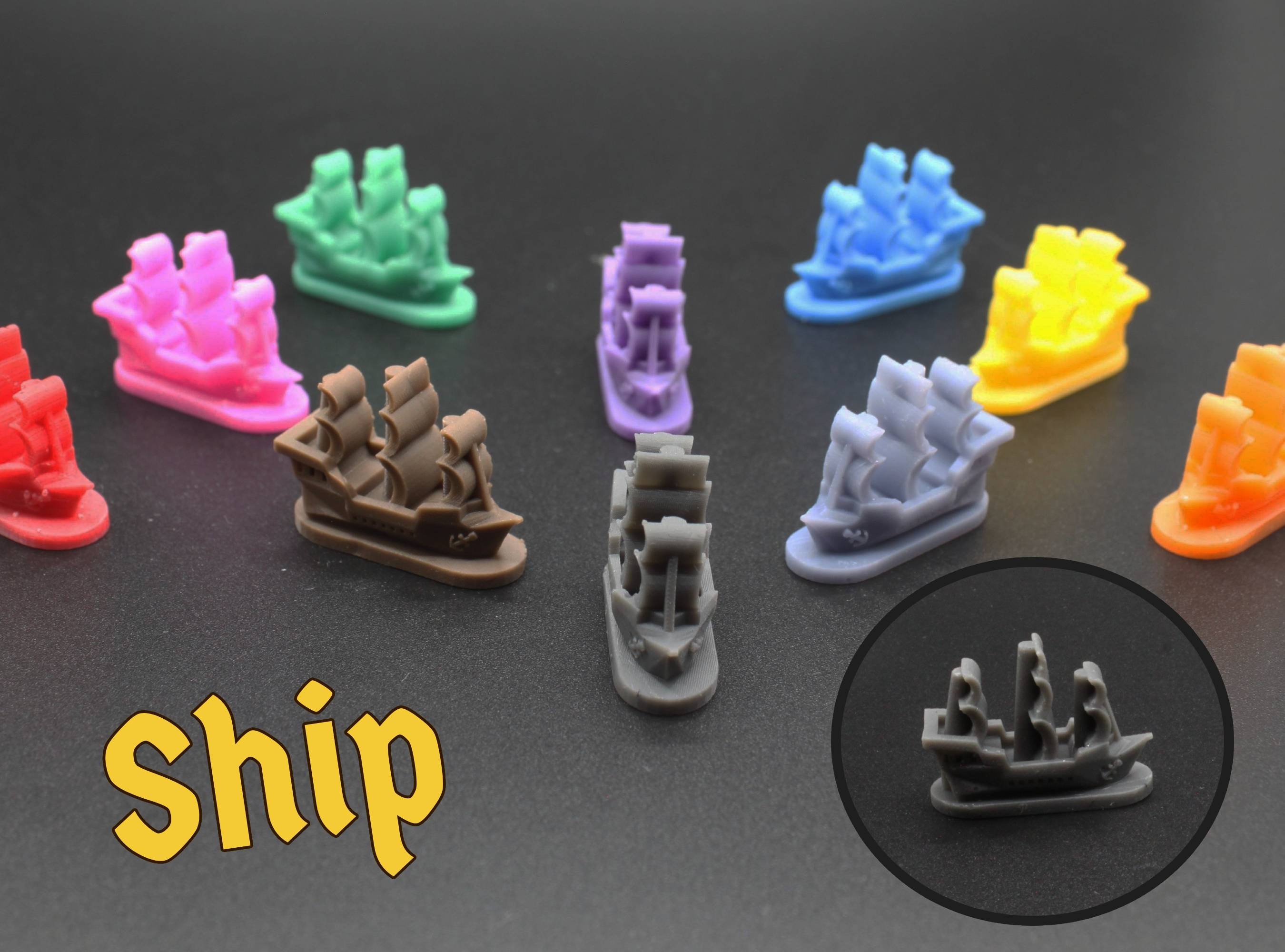 Board Game Ship Set of 8 Pick a Color - Etsy
