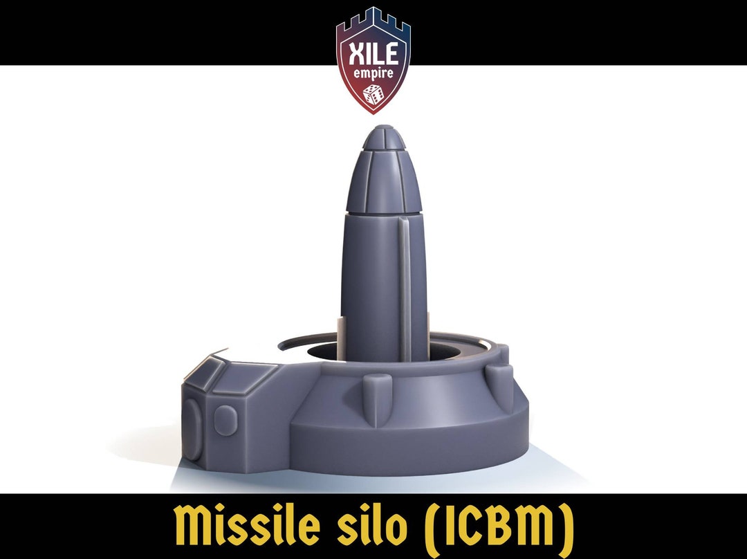 Missile Silo (ICBM), Set of 5, Pick a Color - Etsy