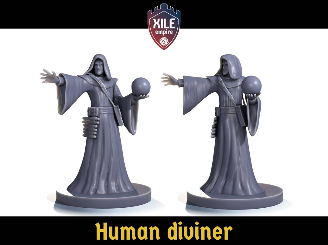 Human Diviner (sphere) 28mm, D&D, Pathfinder, Mz4250 - Etsy