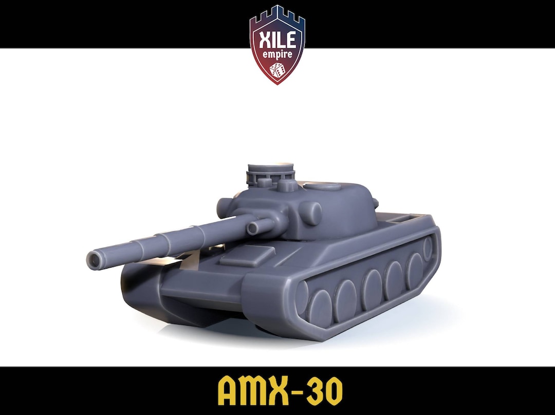 AMX 30 Tank, Set of 5, Pick a Color - Etsy