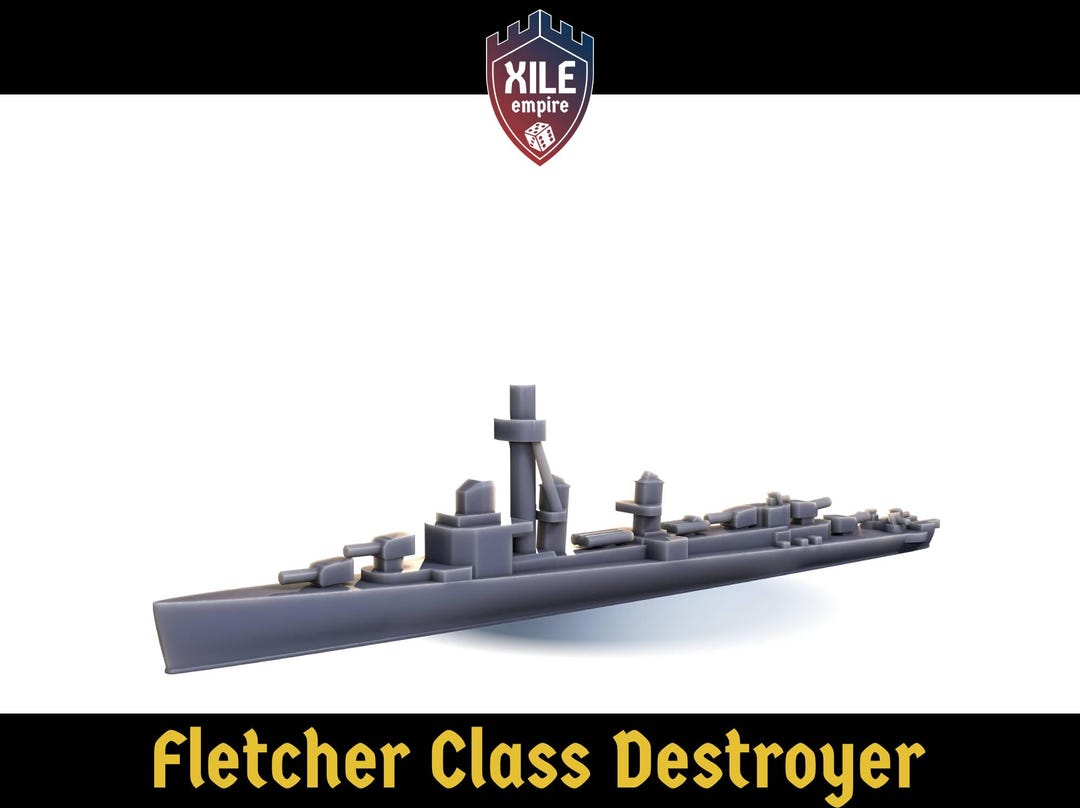 Fletcher (destroyer), Set of 5, Pick a Color - Etsy