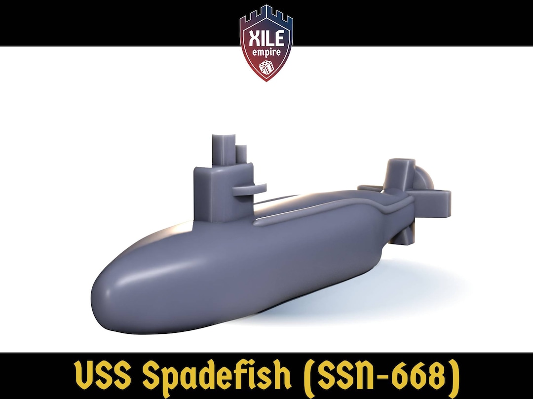 USS Spadefish (SSN-668), Set of 5, Pick a Color - Etsy