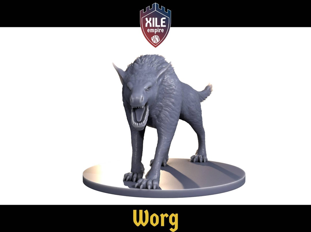 Worg 28mm, D&D, Pathfinder, Mz4250 - Etsy