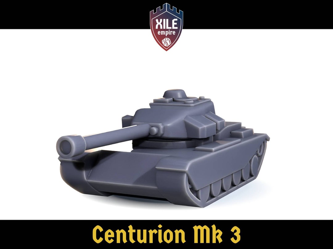 Centurion Mk 3 Tank, Set of 5, Pick a Color - Etsy
