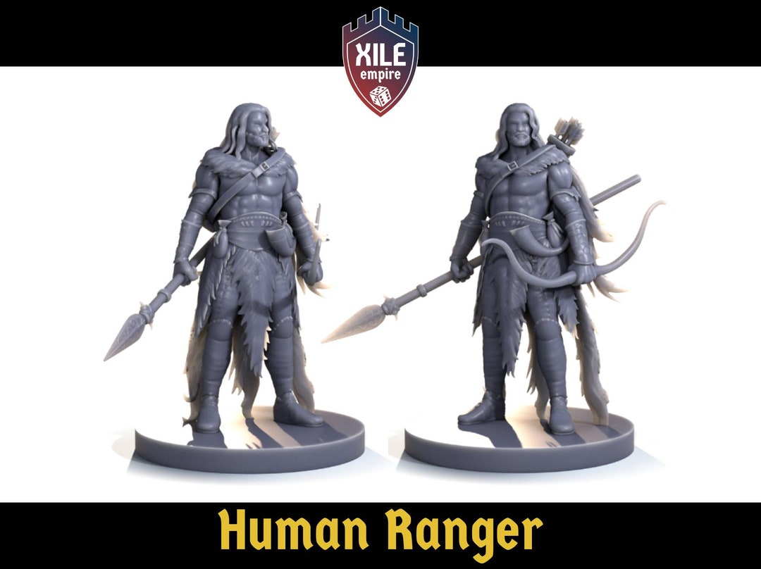 Human Ranger (bow) 28mm, D&D, Pathfinder, Mz4250 - Etsy