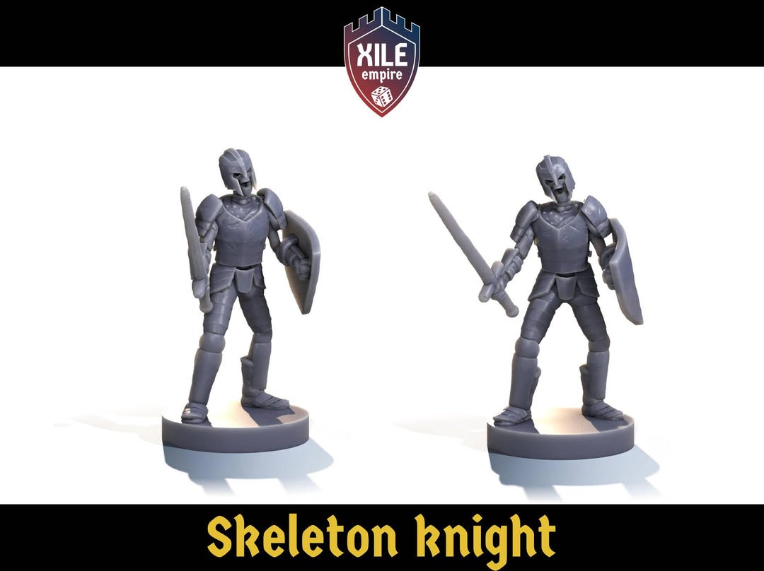 Skeleton Knight 28mm, D&D, Pathfinder, Mz4250 - Etsy