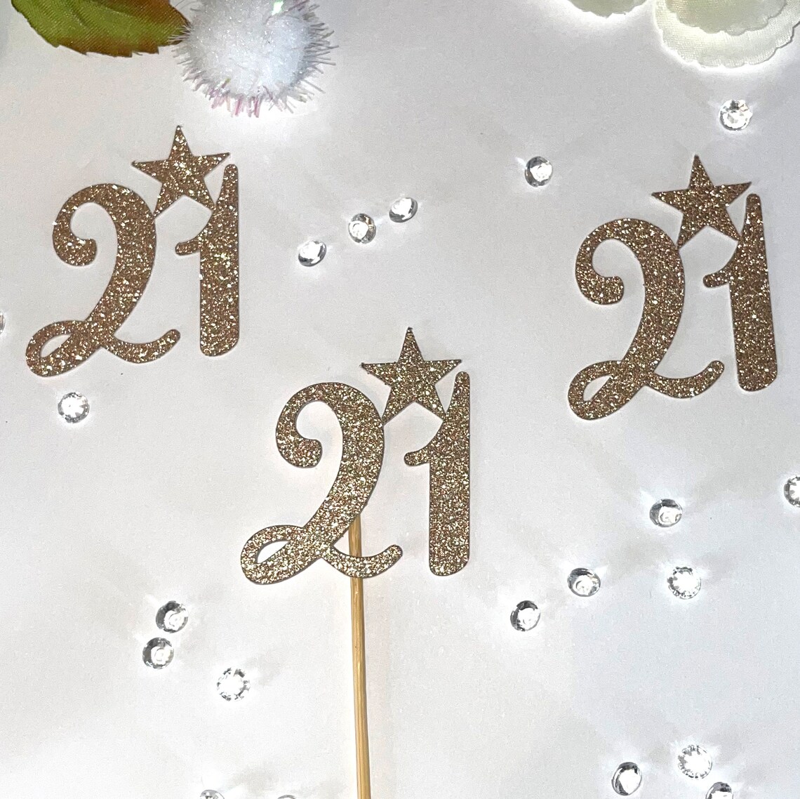 Happy 21st Birthday Cupcake Toppers - Etsy