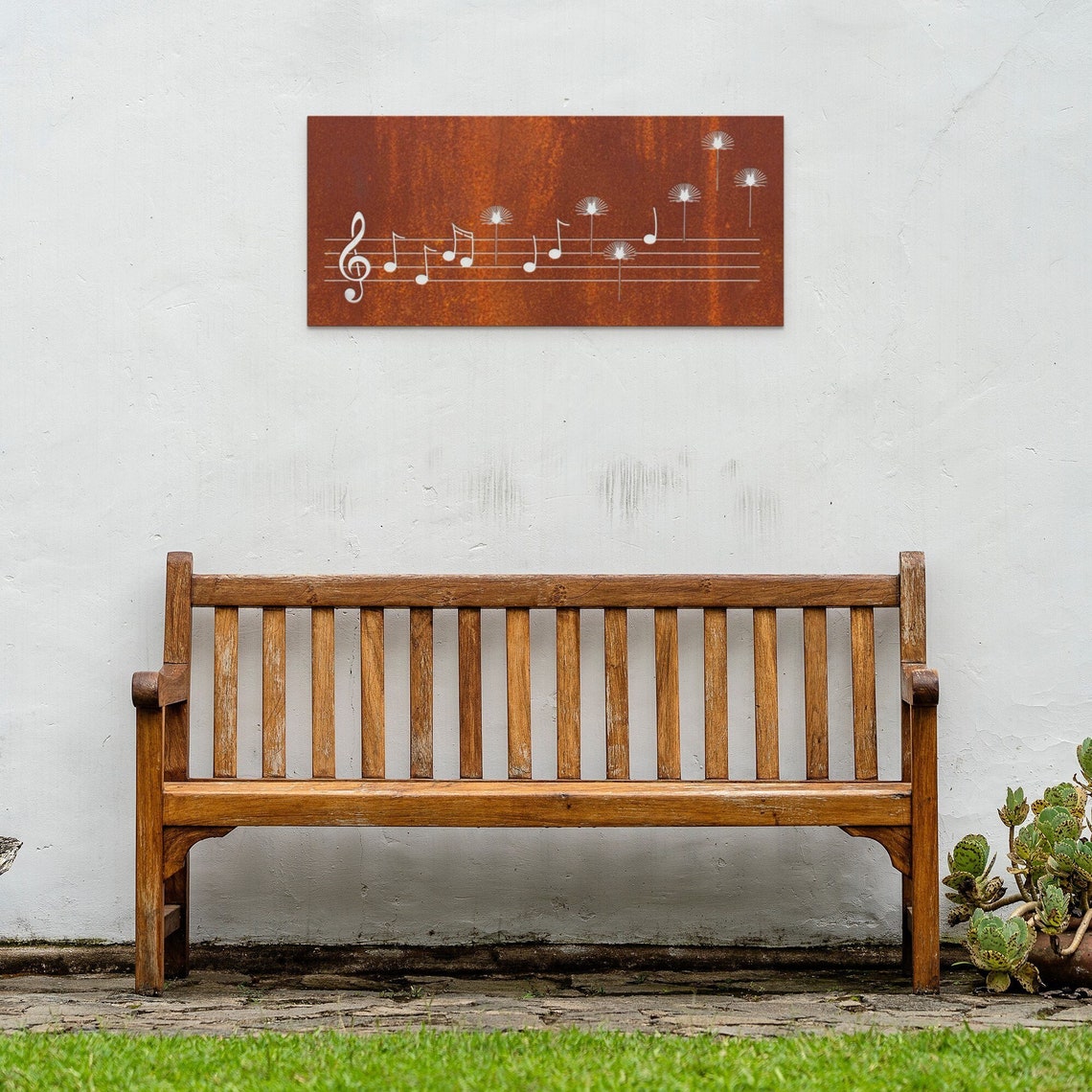 Rusted Corten Steel Music Notes Wall Art - Etsy