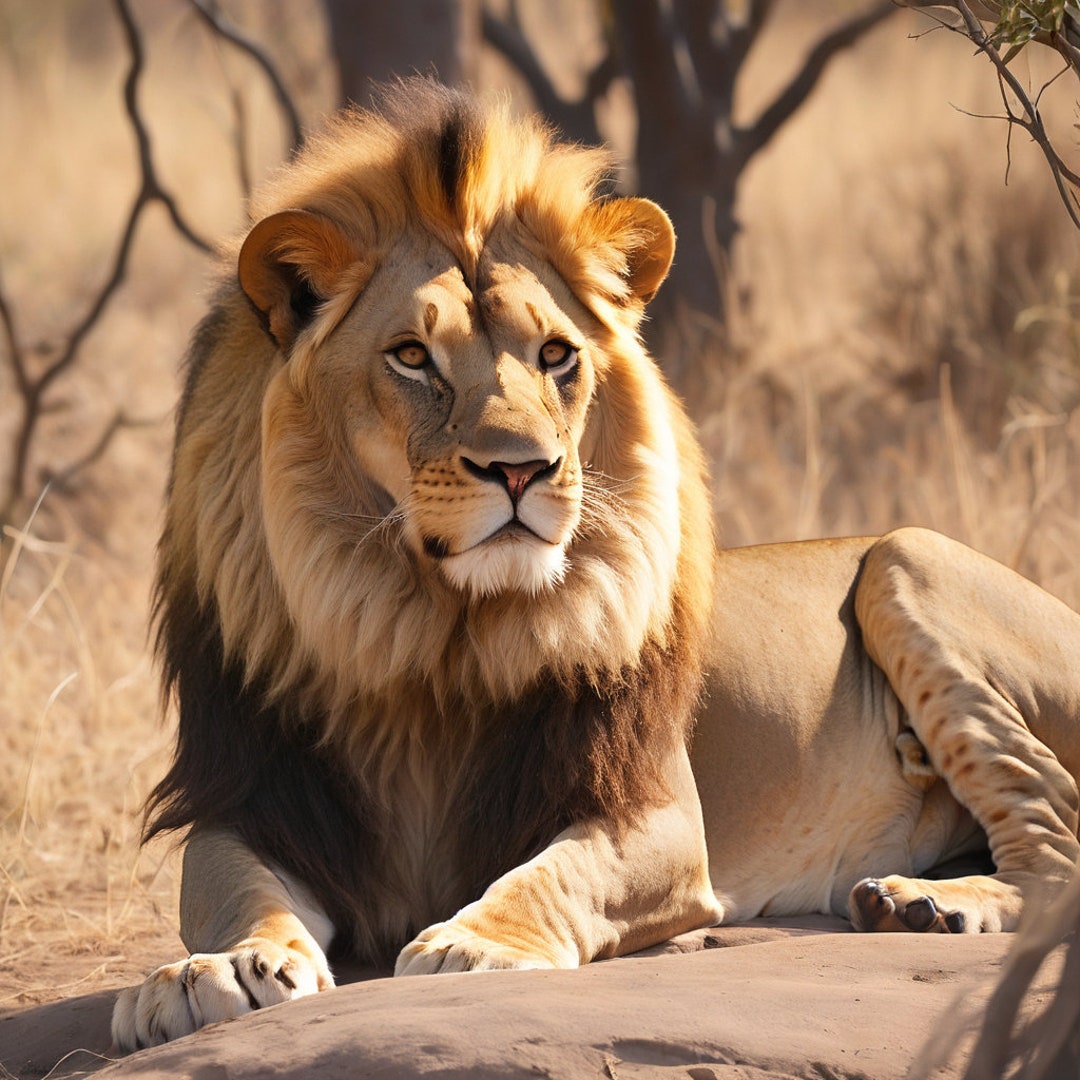 Regal Majesty: the Lion's Pride - Etsy