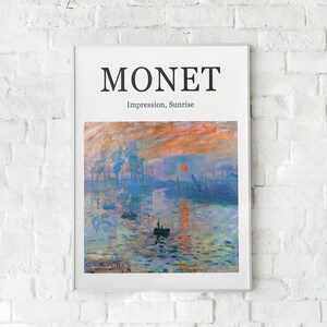 Claude Monet Impressionist Poster: "impression, Sunrise" Art Print ...