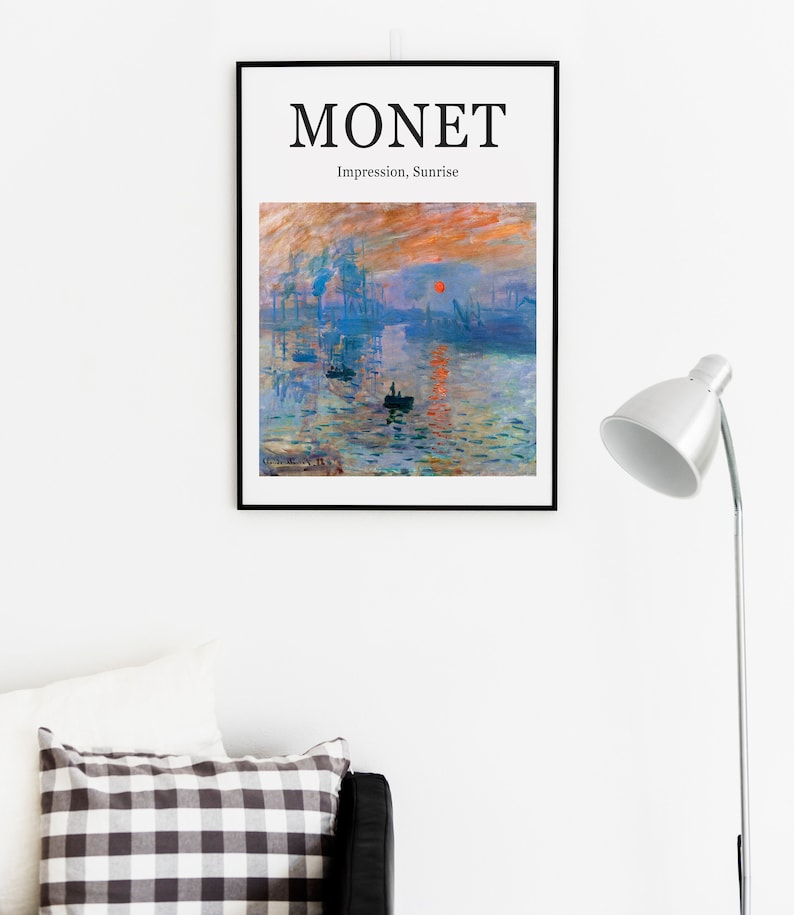 Claude Monet Impressionist Poster: "impression, Sunrise" Art Print ...