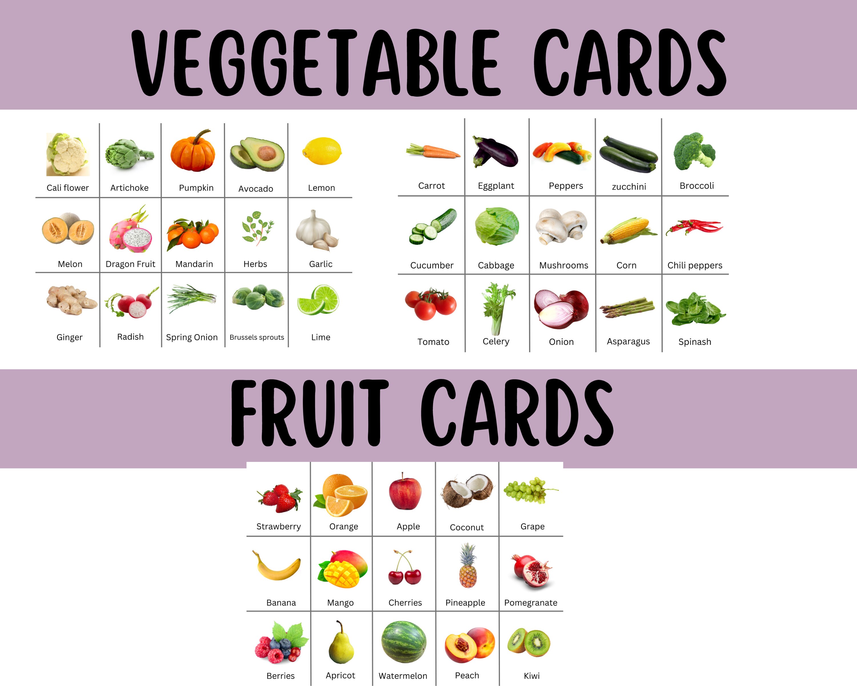 225 Printable Food Images for Kids | Meal Planning Boards | Fun ...