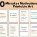 Mistakes Printable Quote, Kids Affirmation Cards, Classroom Decor ...