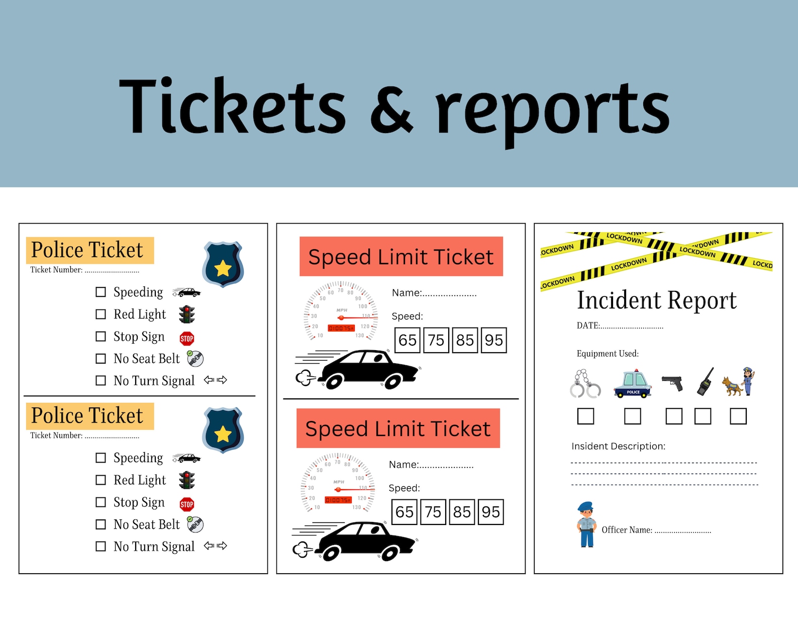 Police Officer Learning Role Play, Pretend Play, Toddler Dramatic Play ...