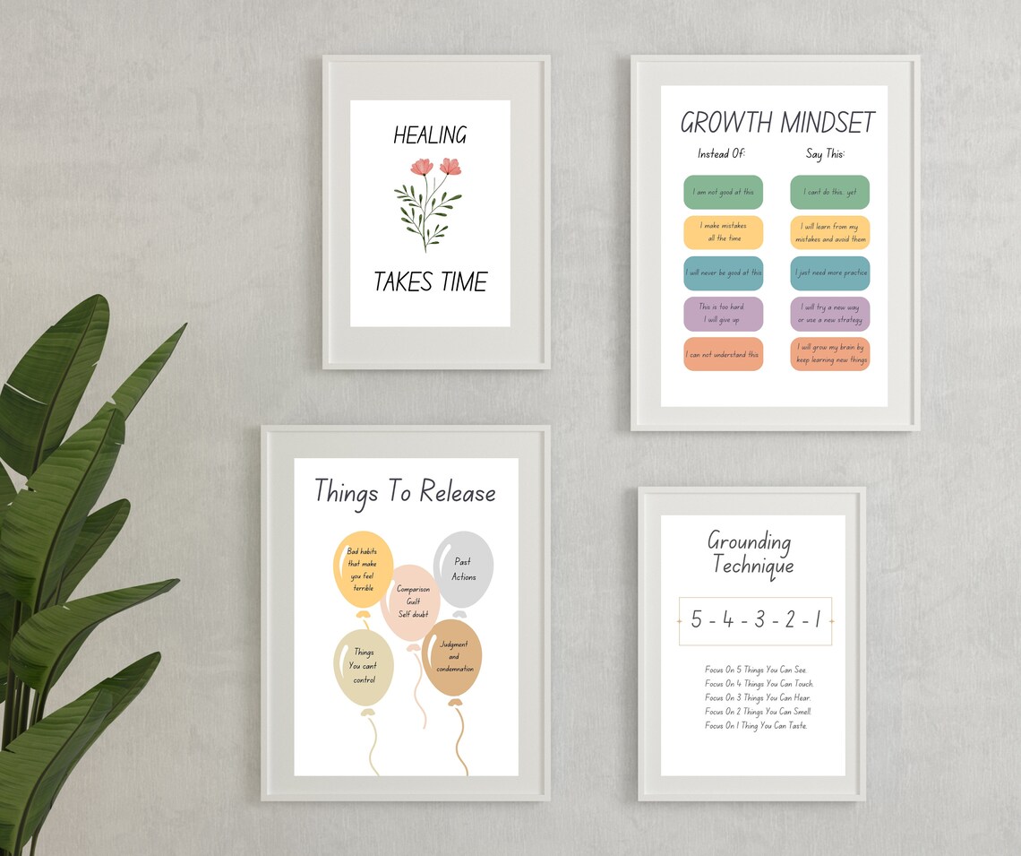 20 Therapist Office Decor Social Worker Posters Therapy Wall Art ...