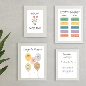 20 Therapist Office Decor Social Worker Posters Therapy Wall Art ...