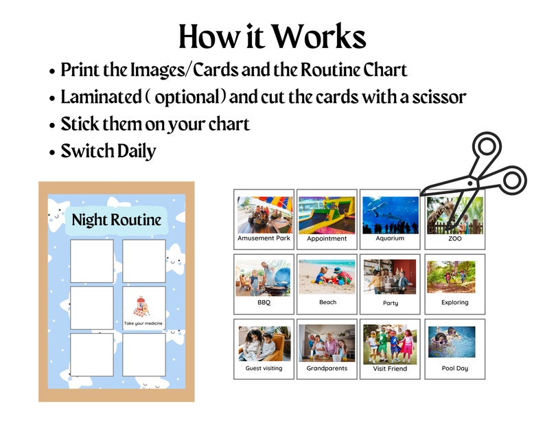 156 Daily Kids Routine Pecs 6 Boards ,visual Aid Schedule, Behavior ...