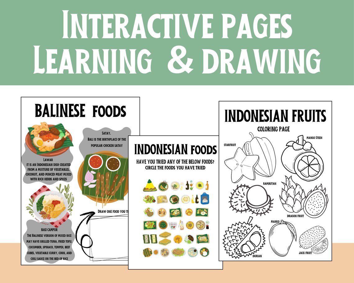Bali Travel Journal, Kids Travel Activities,printable Coloring and ...