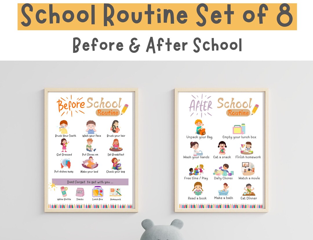 Before and After School Routine | Kids Room Decor | Back to School ...