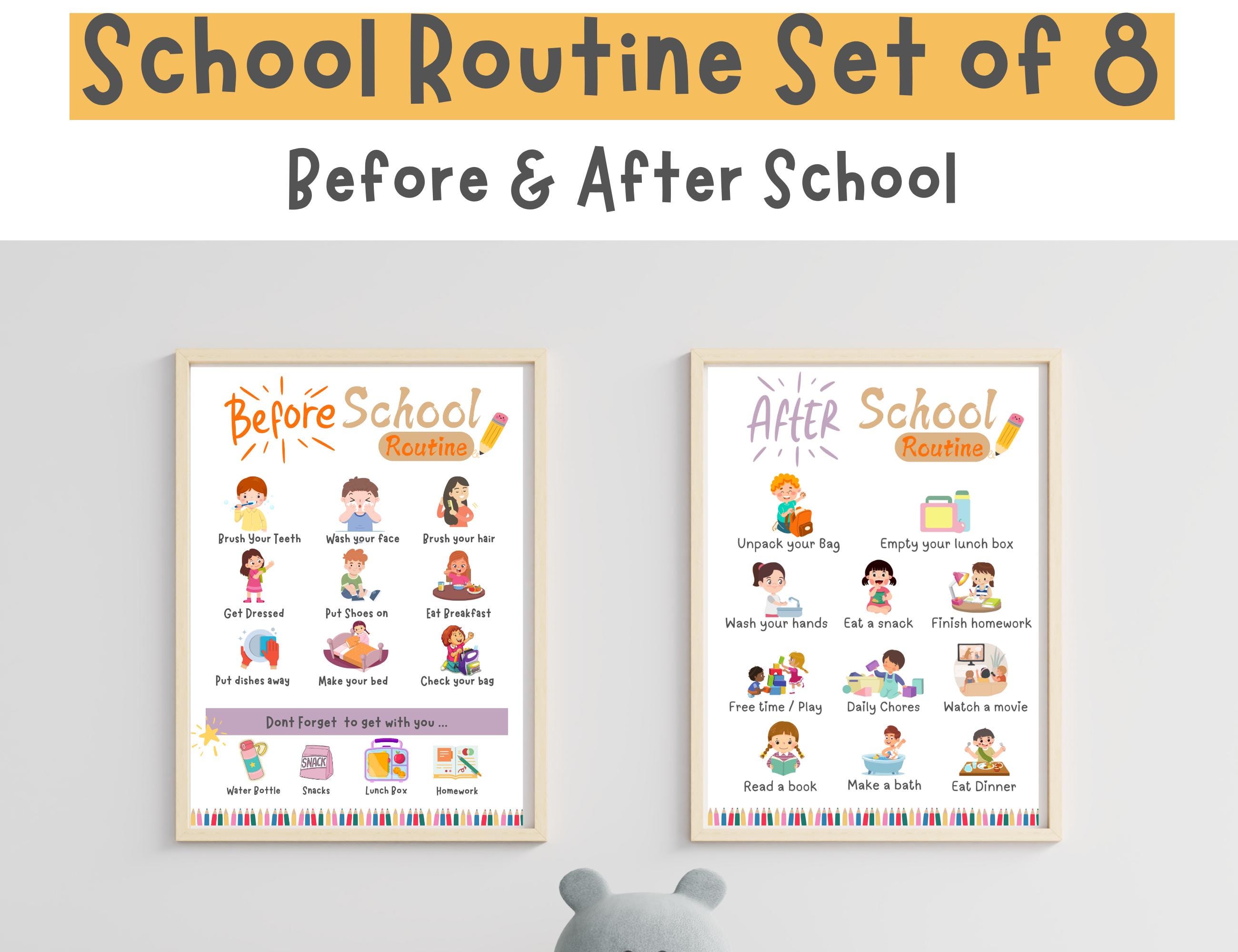 Before and After School Routine | Kids Room Decor | Back to School ...