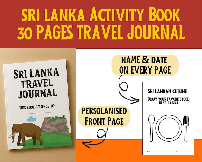 Explore Sri Lanka – Kids Printable Travel Book With Games, Homeschool ...