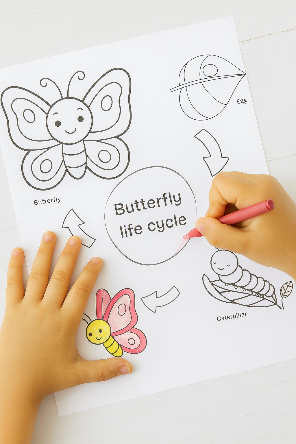 Spring Animals | Life Cycle Coloring Pages | Printable Educational ...