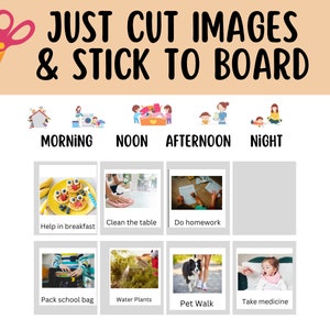 180 Chore Pecs REAL IMAGES+ 4 Choice Boards, Daily Chore Cards,toddler ...
