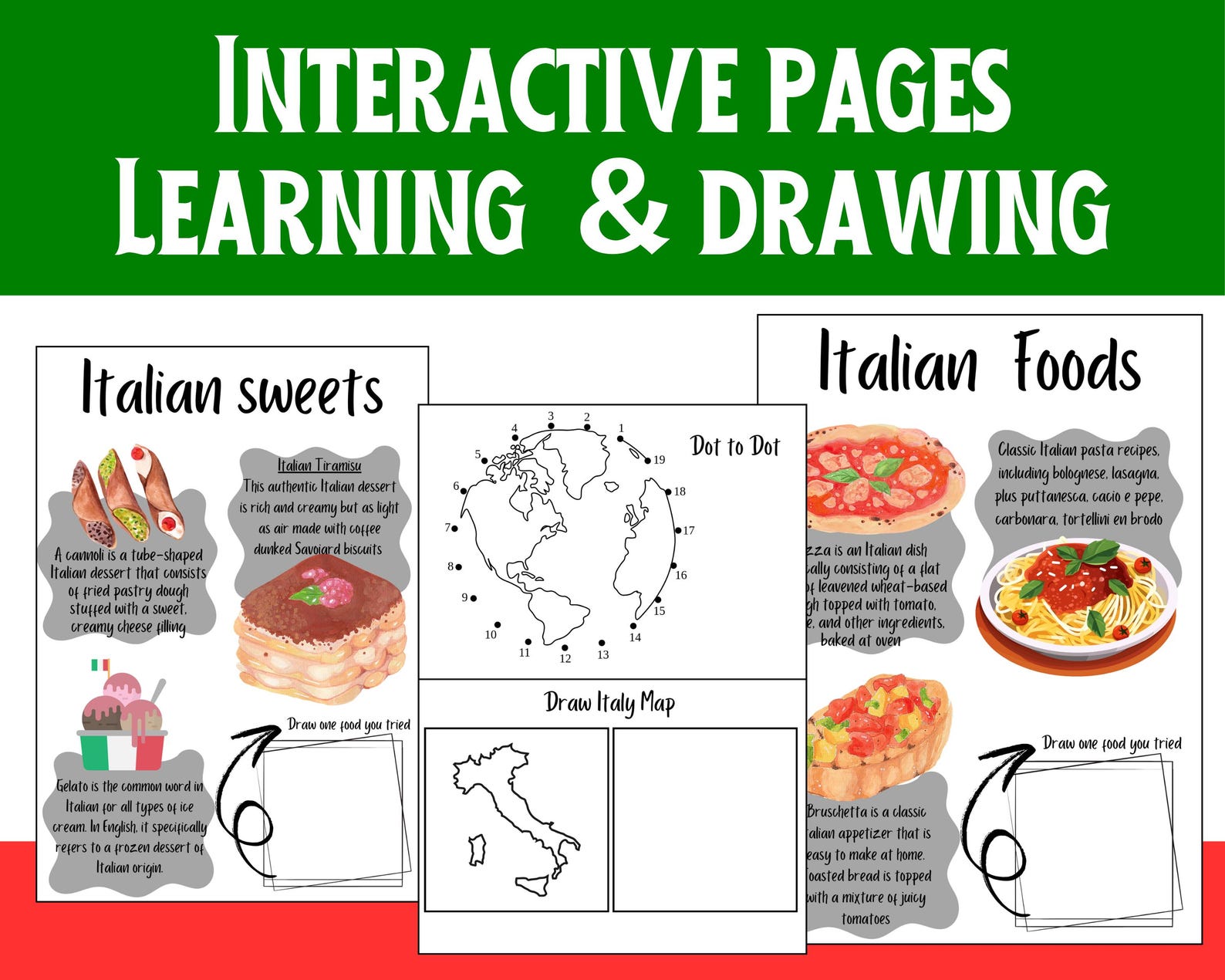 Italy Travel Activities, Kids Printable Worksheets for Italy ,coloring ...