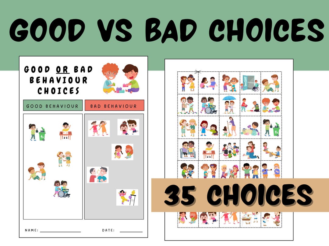 Good & Bad Behavior Sorting Activity | Teaching Material | Cut and ...