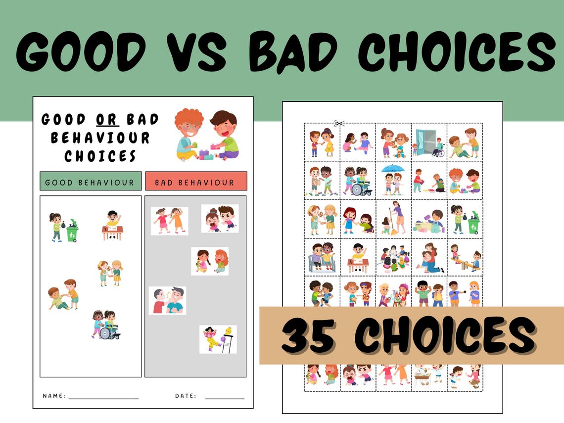 Good & Bad Behavior Sorting Activity | Teaching Material | Cut and ...