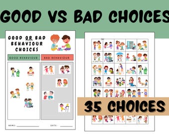 Good and Bad Behavior Sorting Activity | Cut and Paste | Good Vs Bad ...