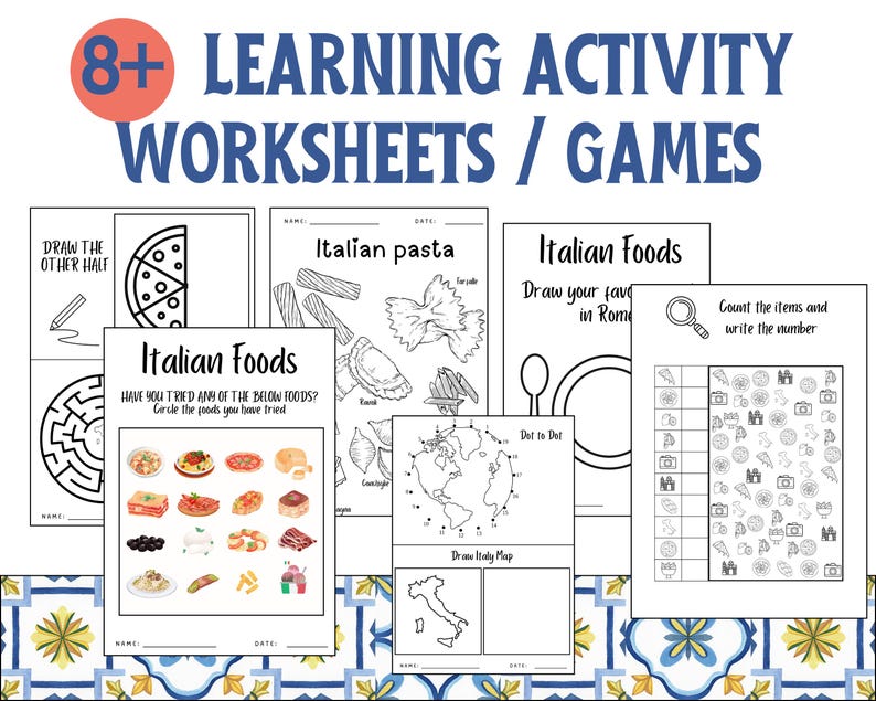 Amalfi Coast Travel Journal for Kids – Printable Activities, Landmarks ...