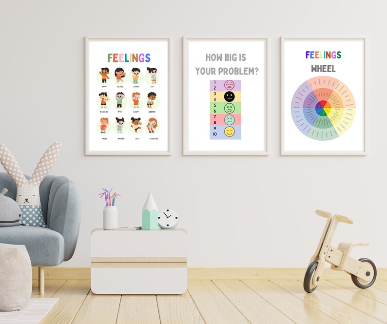 Calm Corner Posters - Feelings Wheel-breathing Shapes- Calming ...