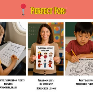 Explore Vietnam – Kids Printable Travel Book With Games, Vietnamese ...